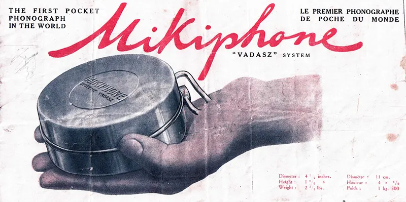 Müziği cebe sığdıran devrim! 1924 Mikiphone: İşte dünyanın ilk cep ...